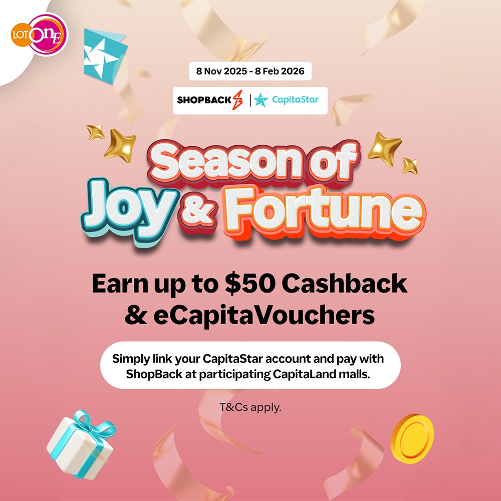 CapitaLand Malls: ShopBack $50 Cashback & Vouchers | Lot One Shoppers ...